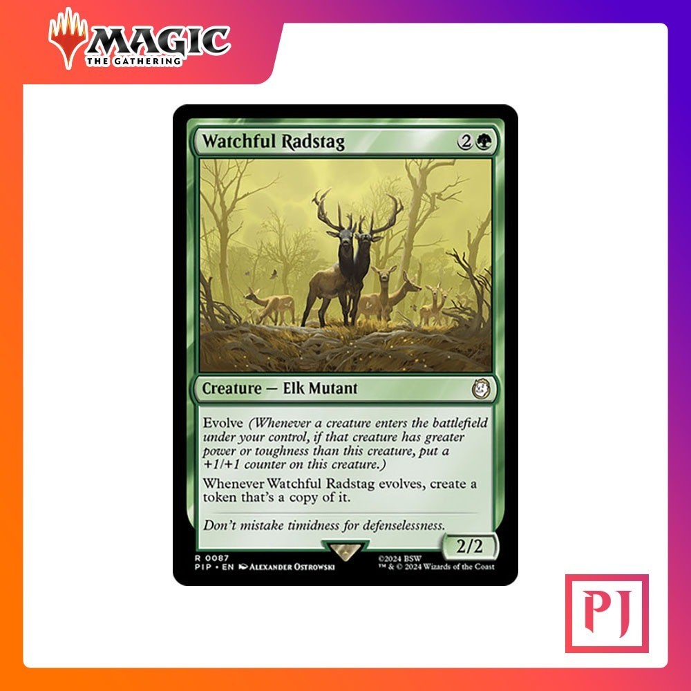 [MTG] Watchful Radstag - Fallout Commander [PIP] [GREEN] [RARE] [NORMAL ...