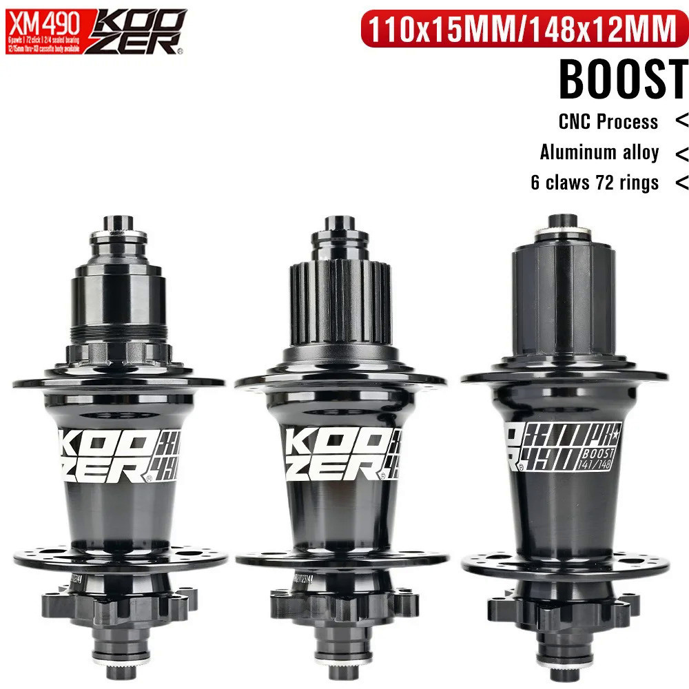 KOOZER 28H/32H Boost Hubs ปิดผนึกแบริ่ง MTB Hub 6 Pawls 15X110 12X148 ...