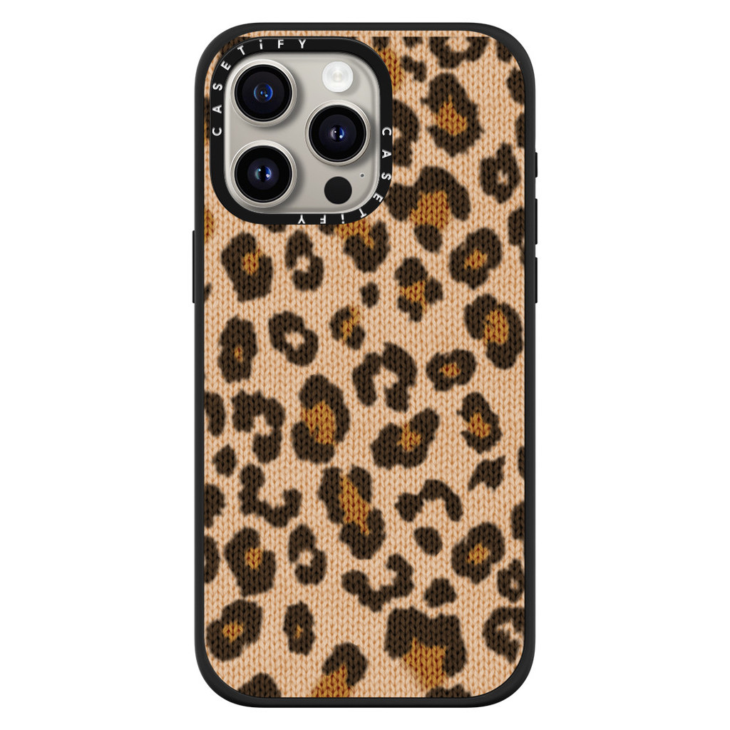 [พร้อมส่ง] CASETiFY | ARTiSTS: Skylar Kim Hot leopard pattern in the winter knit texture ...