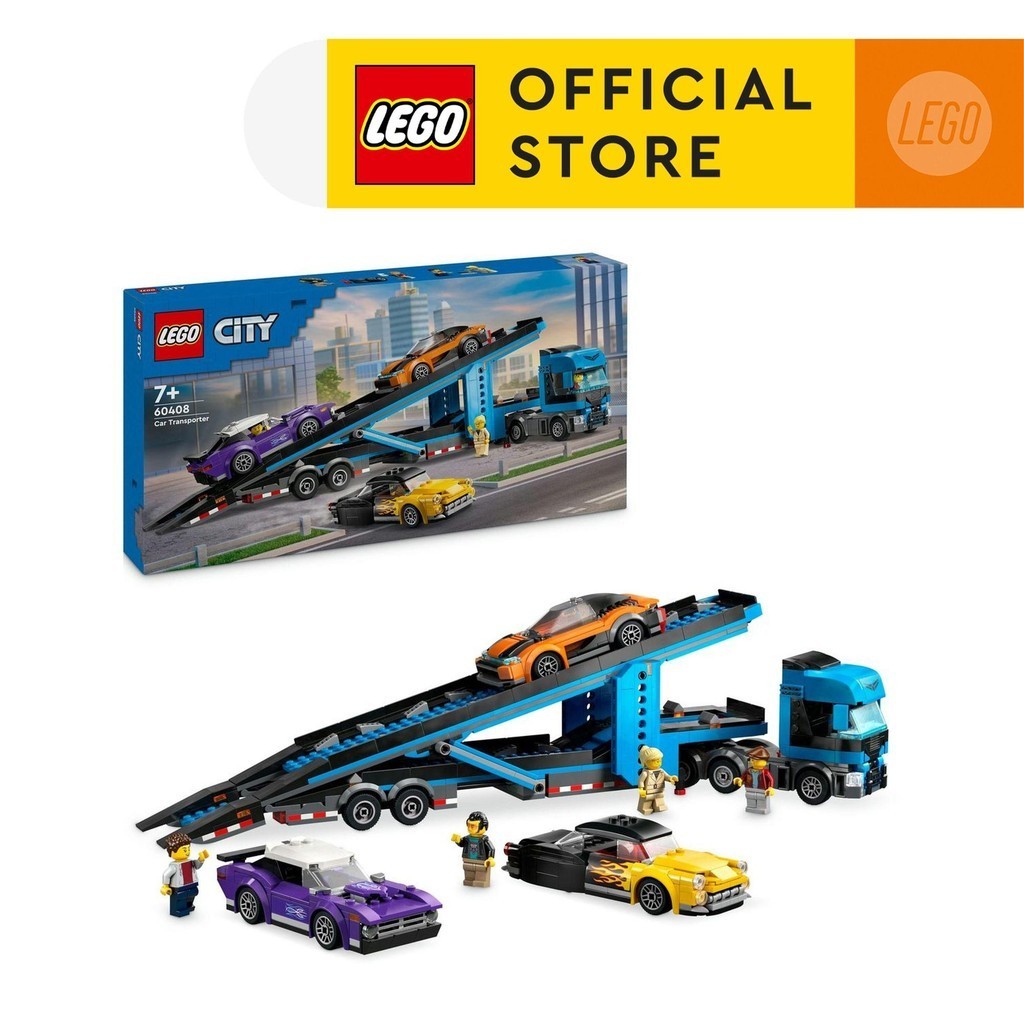 LEGO City 60408 Car Transporter Truck with Sports Cars (998 Pieces ...