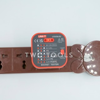 UNI-T 07B-EU เครื่องทดสอบปลั๊กไฟ ซ็อกเก็ตไฟฟ้า ทดสอบการรั่วไหลของ RCD ...