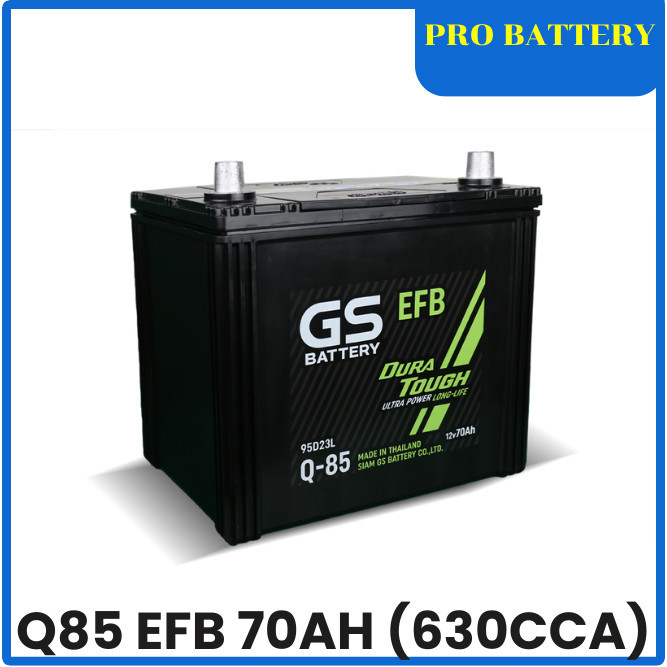แบตเตอรี่รถยนต์ GS รุ่น Q85 / EFB 70Ah. พร้อมใช้ / ไม่ต้องเติมน้ำ สำหรับรถที่มีระบบ ISS | Shopee ...