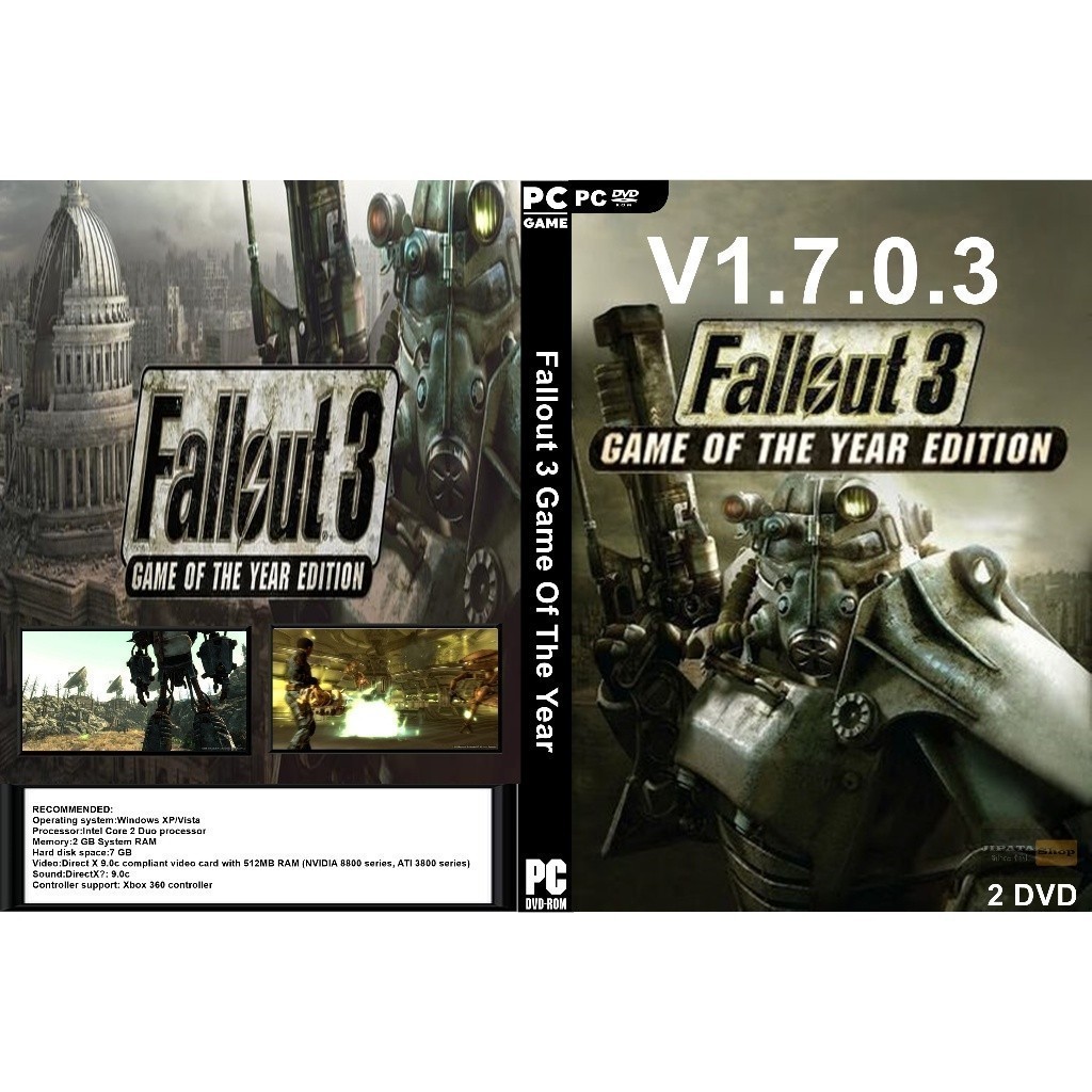 แผ่น Game PC Fallout 3 Game Of The Year (2DVD) | Shopee Thailand