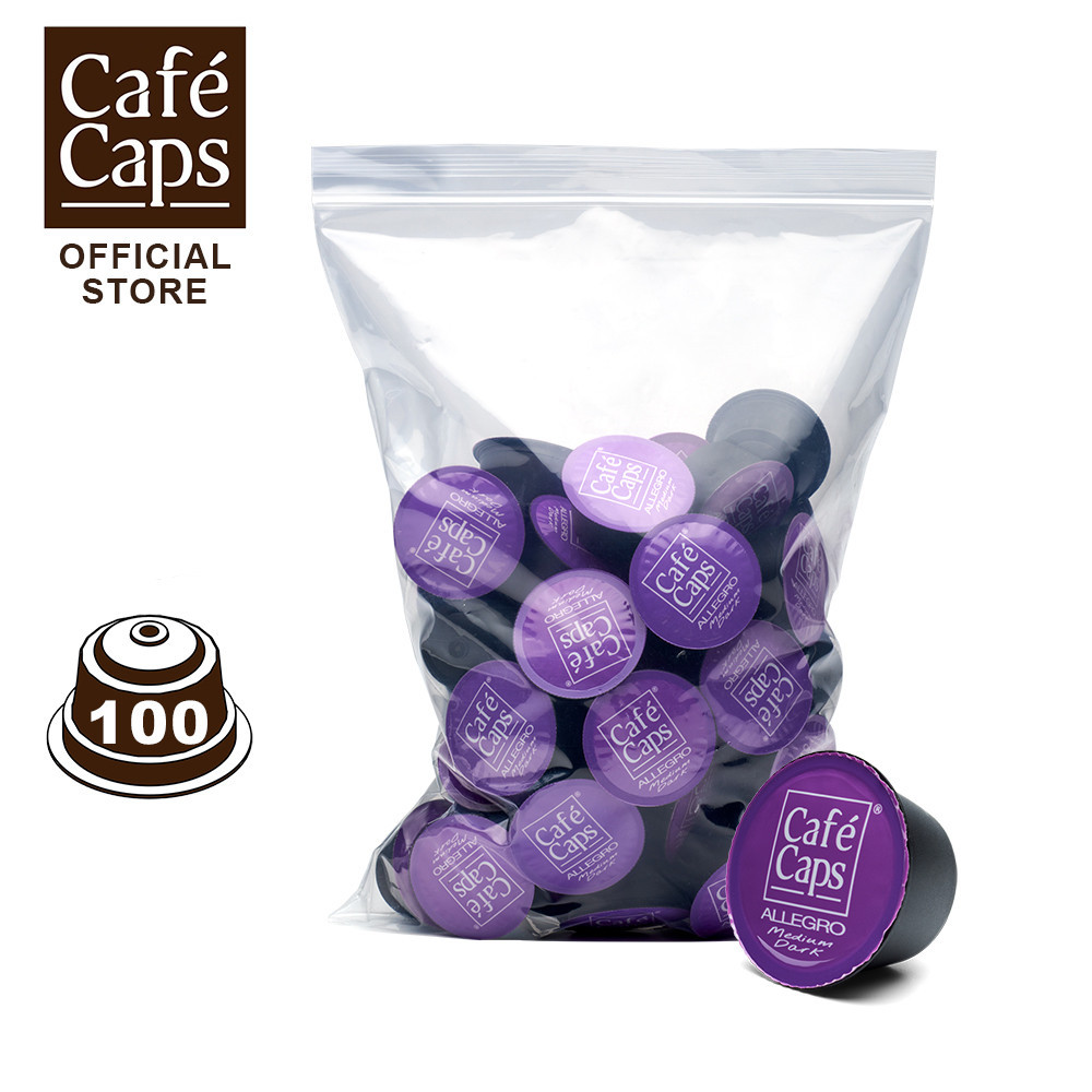 Dolce Gusto Compatible Coffee Capsule Allegro - Cafecaps (1 Bag X 100 ...
