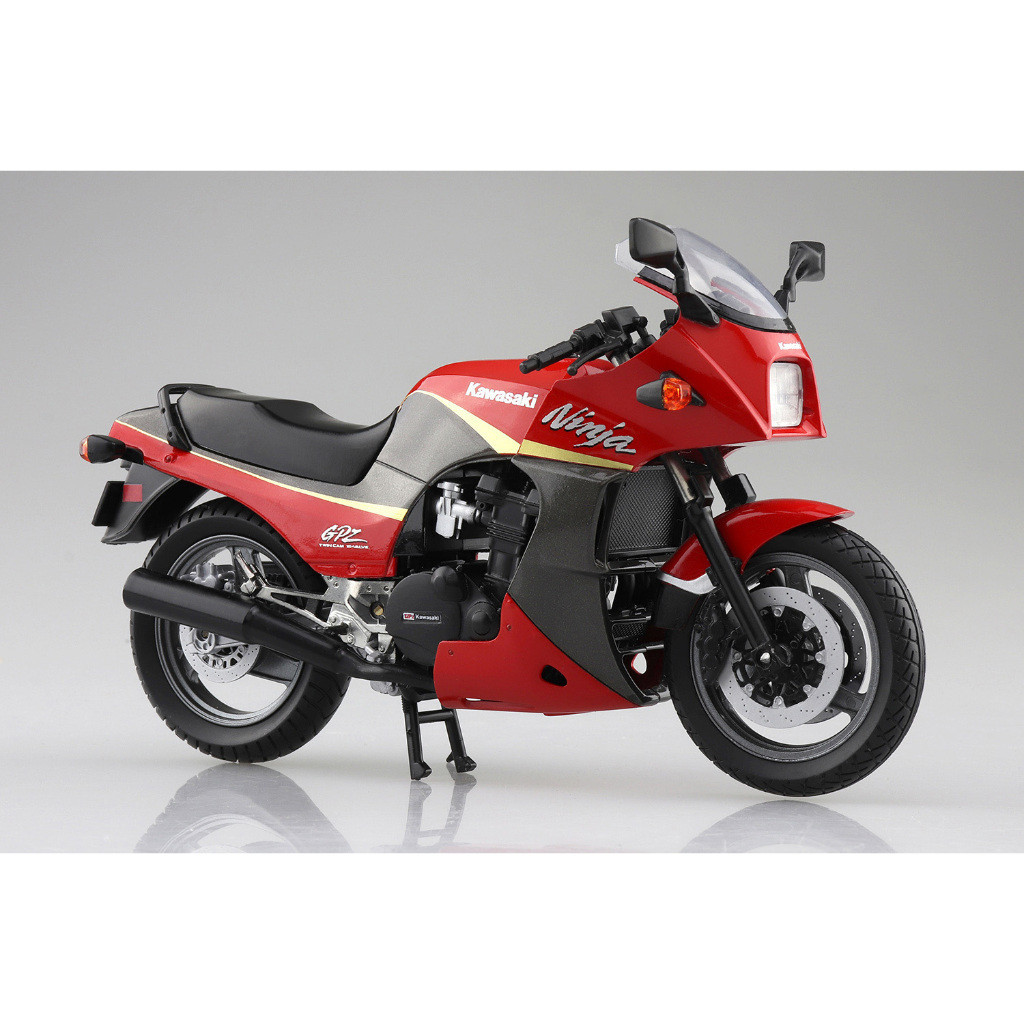 Aoshima Skynet, Kawasaki Gpz900R สีแดงและสีเทา, 1/12, โมเดลรถมอเตอร์ไซค์Diecast | Shopee Thailand