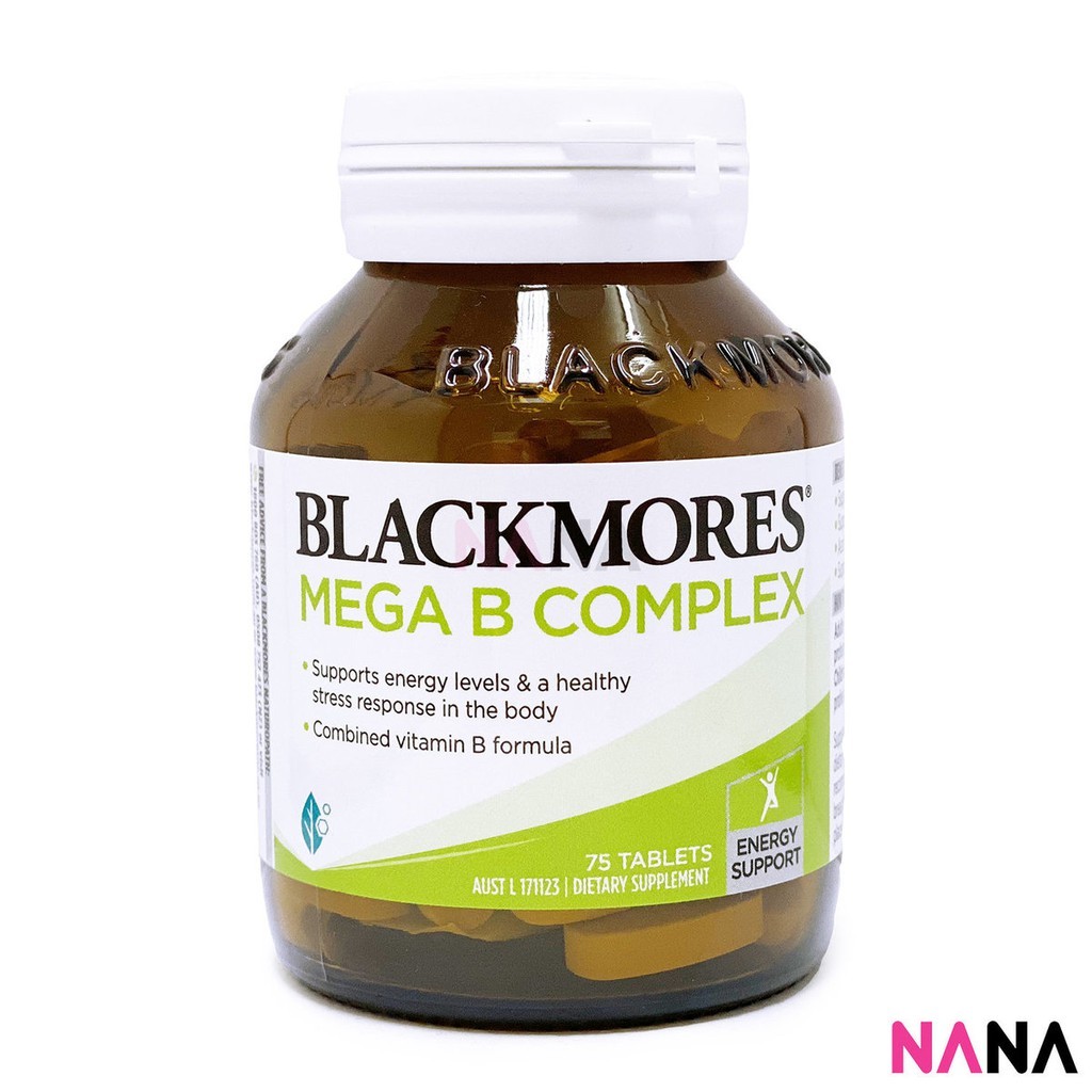 Blackmores Mega B Complex 75 Tablets วิตามิน บี คอมเพล็กซ์ 75 เม็ด ...