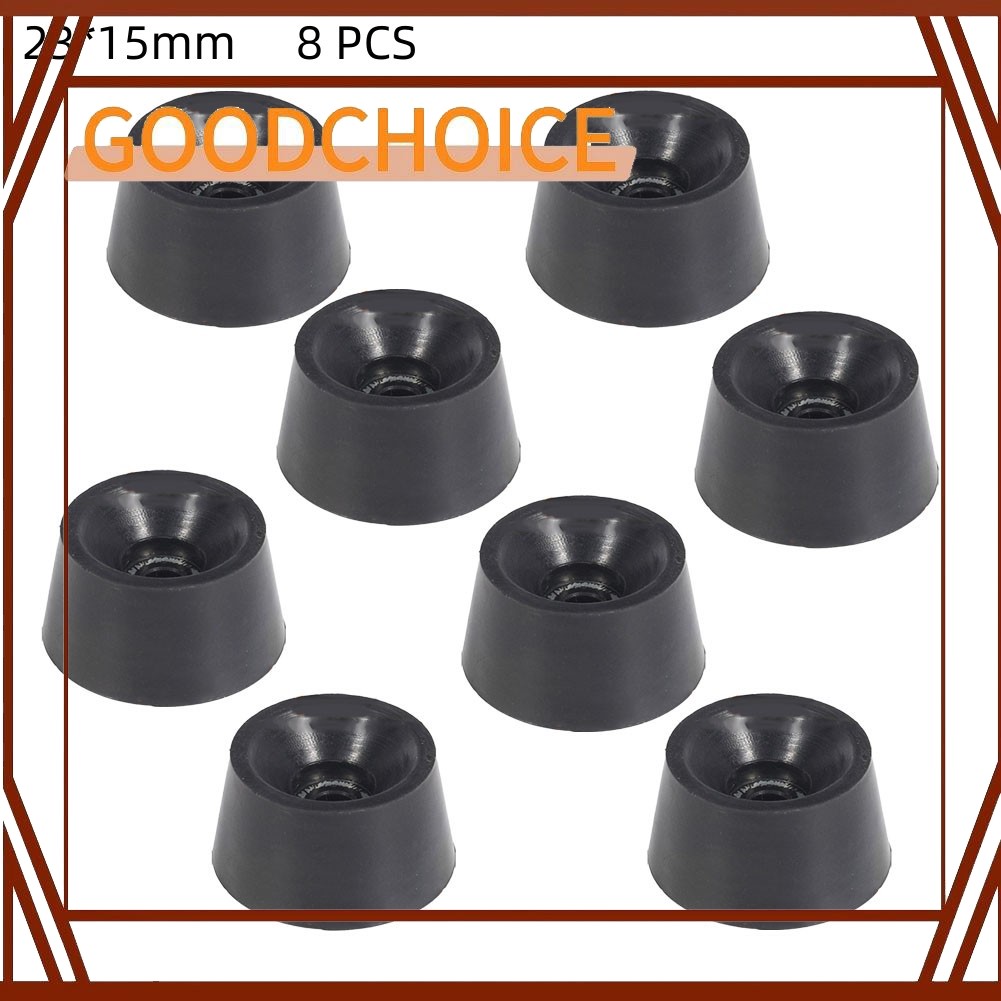 【Good】Rubber Table Rubber Foot Pad Stainless Steel 8pcs Speaker Cabinet ...