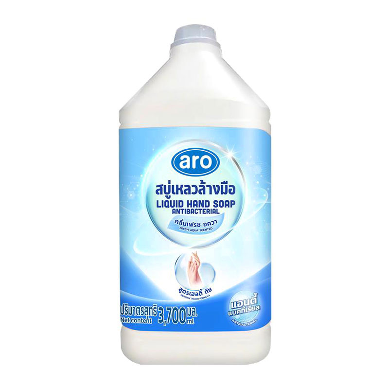 เอโร่ สบู่เหลวล้างมือ แอนตี้แบคทีเรียล 3.7 ล. ARO Liquid Hand Soap Anti ...