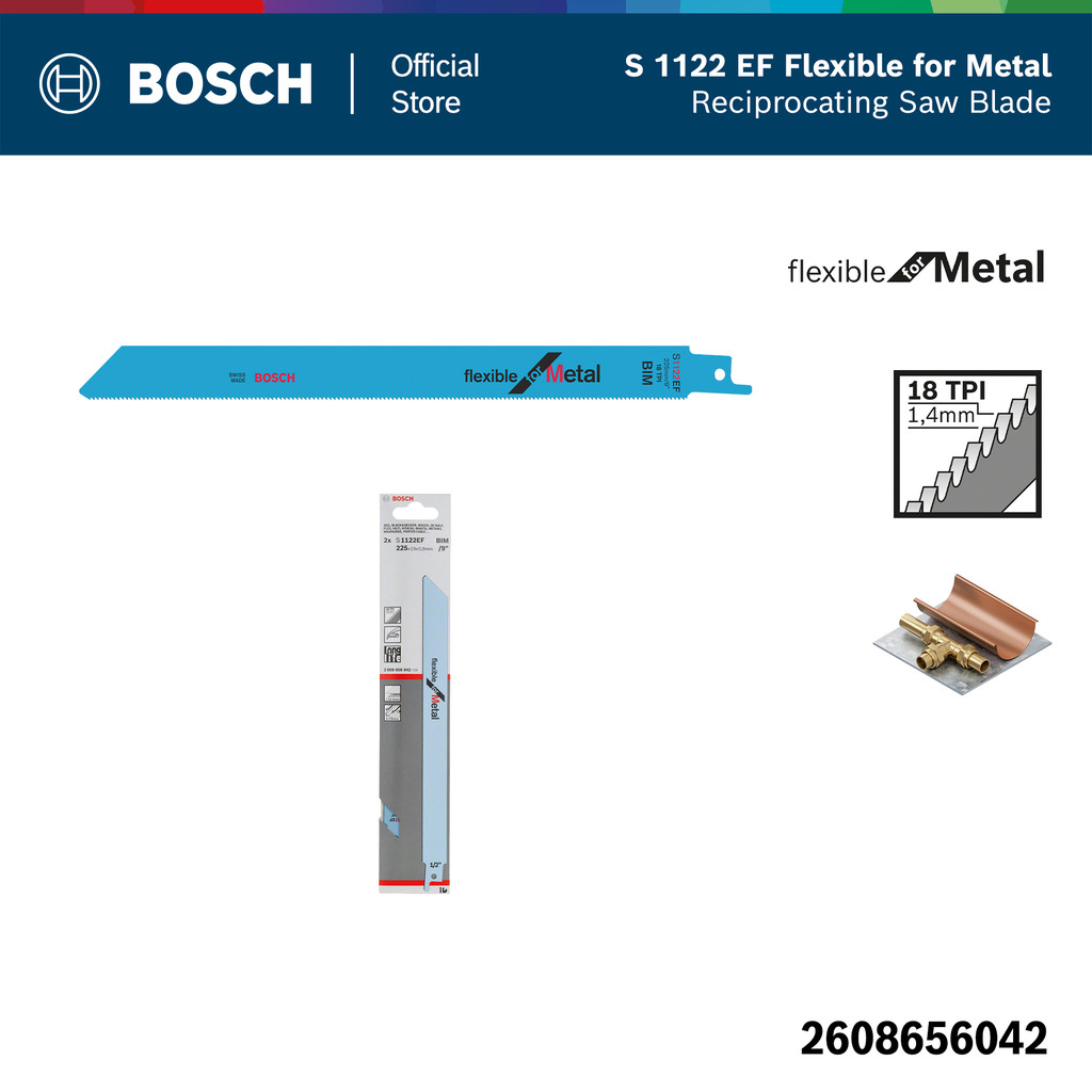 BOSCH ใบเซเบอร์ รุ่น S1122EF รหัสสินค้า 2608656042 | Shopee Thailand