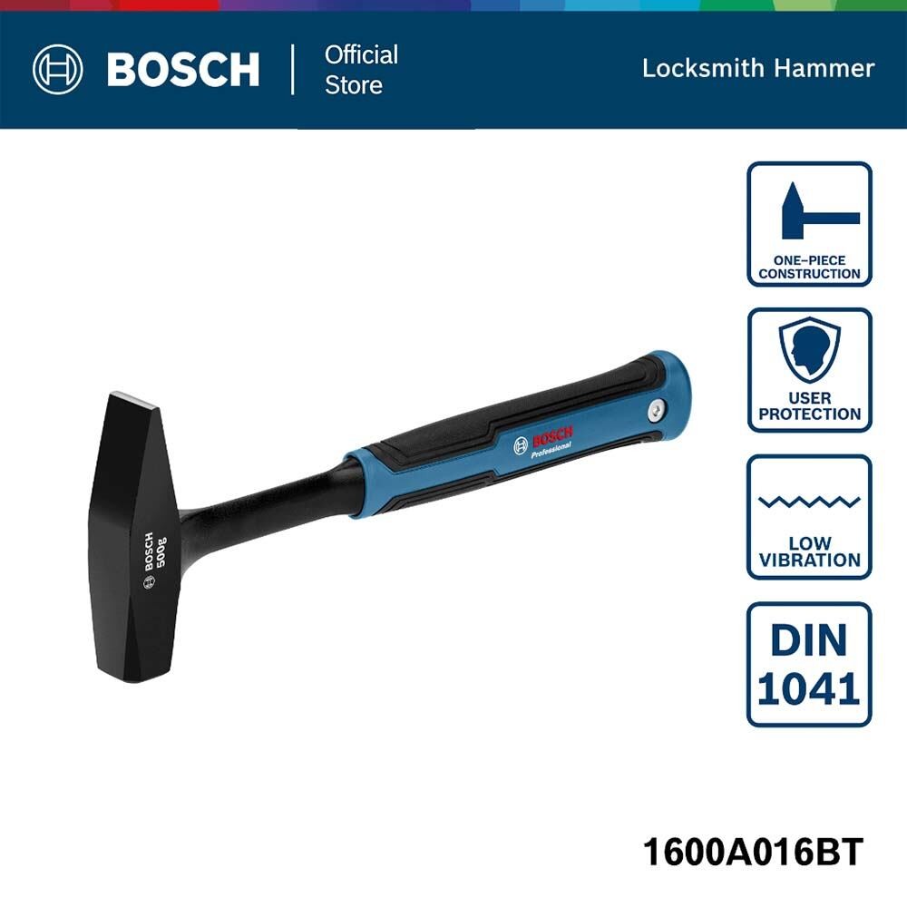 BOSCH 500g Locksmith hammer ค้อนช่างไฟหัวเหล็กขนาด 500 กรัม | Shopee ...