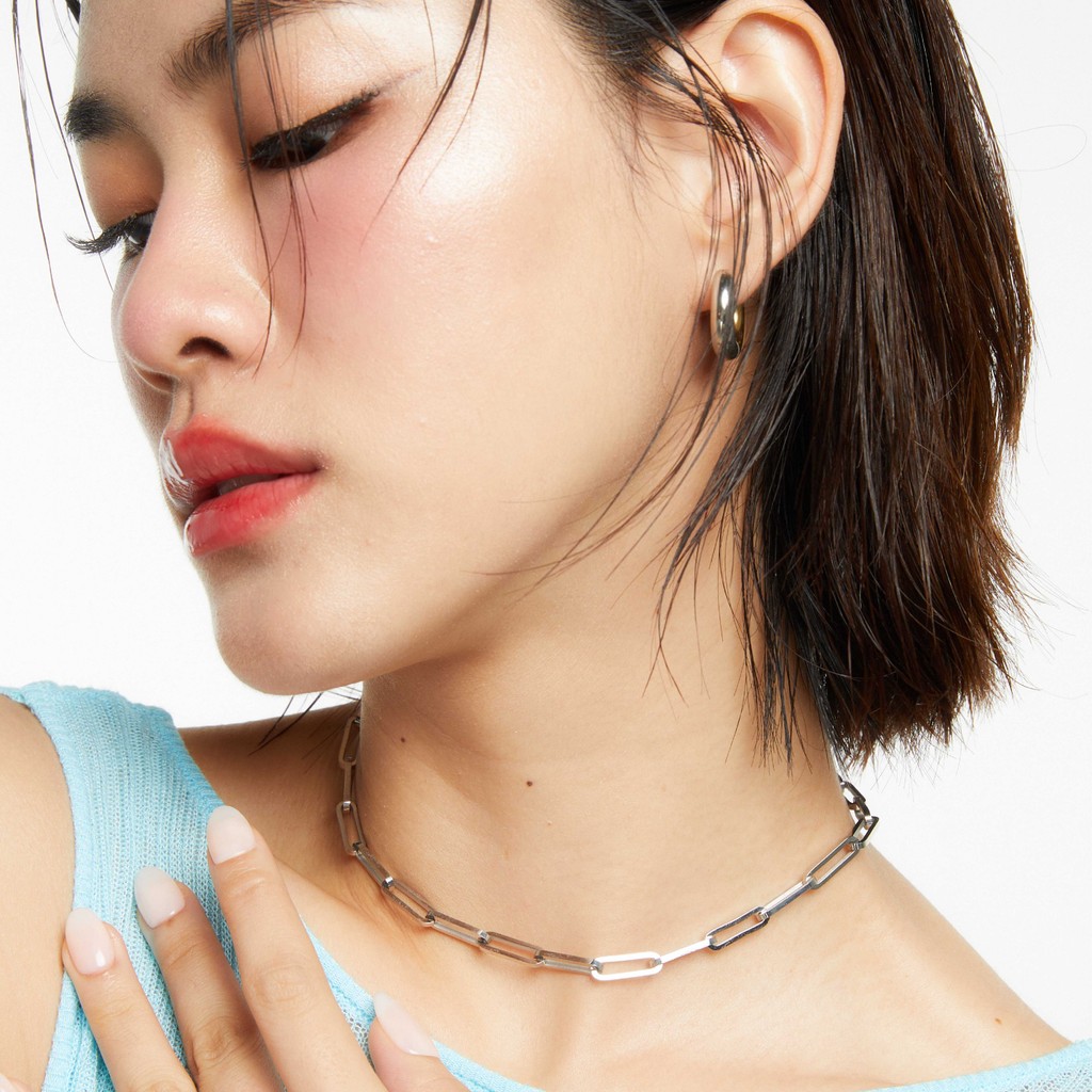 Valichain - Verona Chain Link Necklace 5 mm (White Gold) | Shopee Thailand