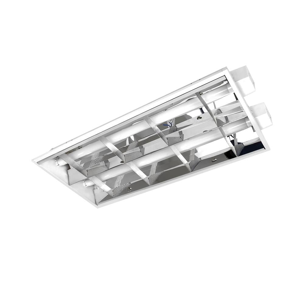 RACER โคมตะแกรงถี่แบบฝังฝ้า RACER 2x18 วัตต์ รางนีออนและดาวน์ไลท์ โคม ...