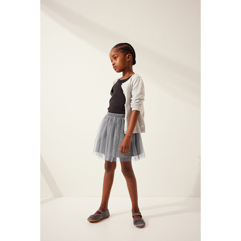 H&M Girl Glittery tulle skirt 1017488_3 | Shopee Thailand