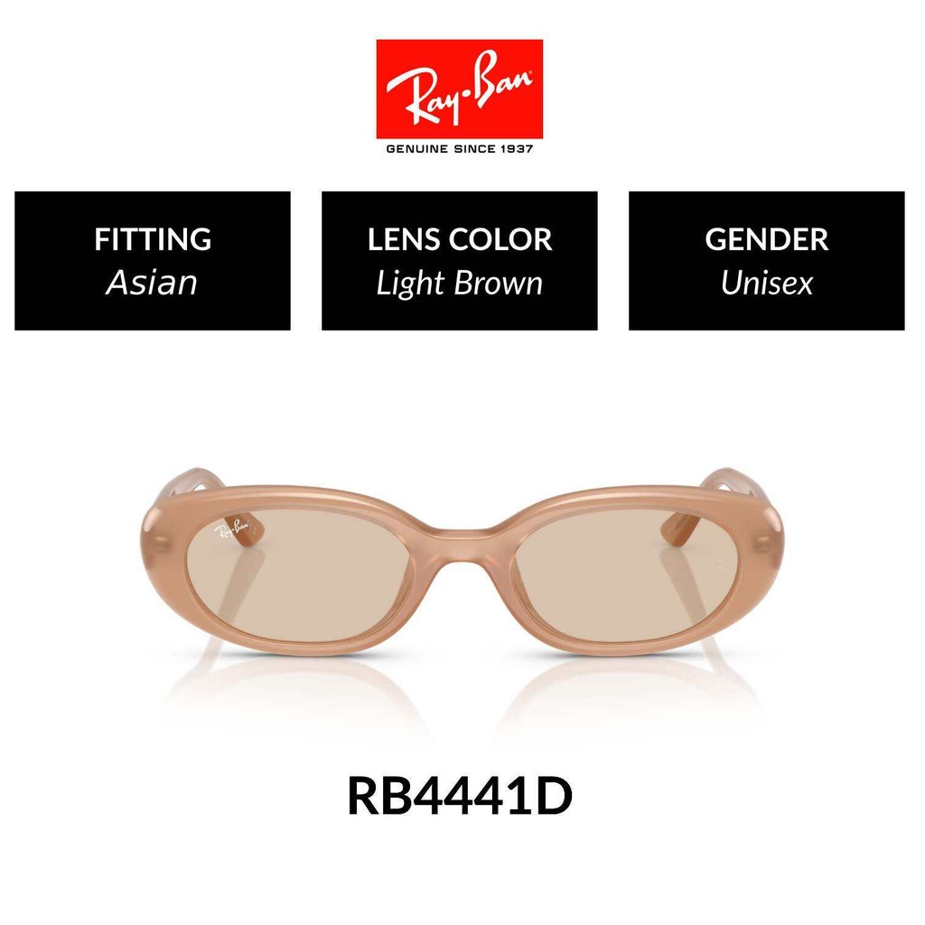 RAY-BAN - RB4441D OPAL BROWN/OPAL BEIGE แว่นกันแดด | Shopee Thailand