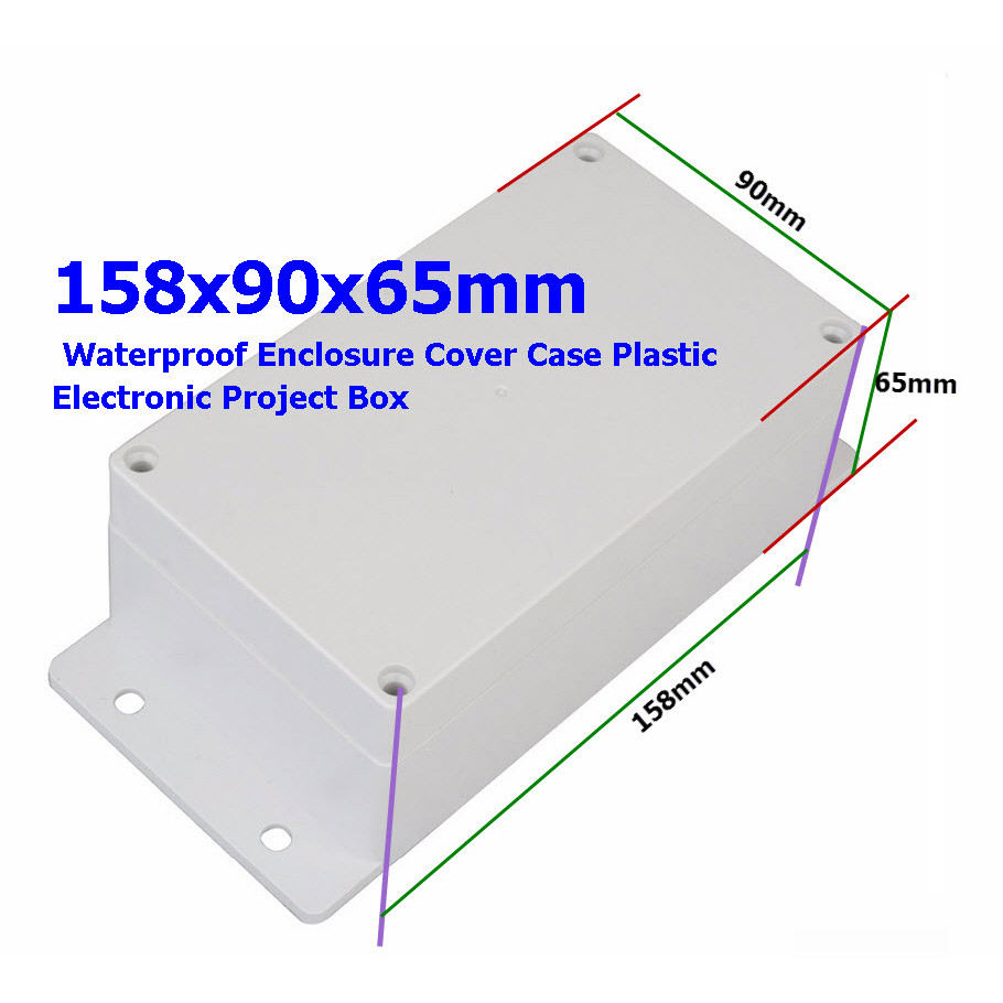 158*90*65mm Waterproof IP65 Enclosure Box ABS Plastic Case | Shopee ...