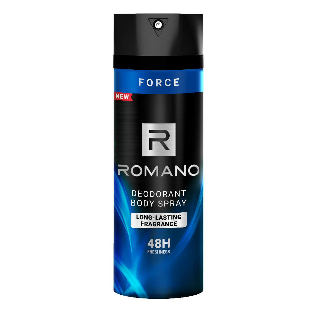 ROMANO BODY SPRAY FORCE 150ML โรมาโน่ บอดี้สเปรย์ ฟอร์ซ 150มล. (สเปรย์ ...