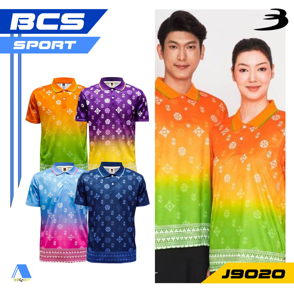 💥ลดโหดสูงสุด 1,000 บาท💥 เสื้อโปโลพิมพ์ลาย BCS SPORT รุ่น J9020 ลายดอกรักราชกัญญา แท้100% ...