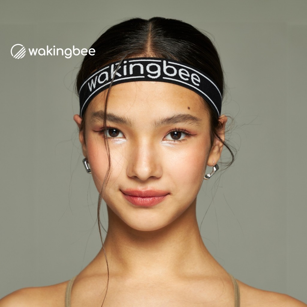 Wakingbee by Mark Kim WB Headband (Black) ผ้าคาดผม ออกกำลังกาย ยืดหยุ่นดี มีซิลิโคนกันหลุด สีสวย ...