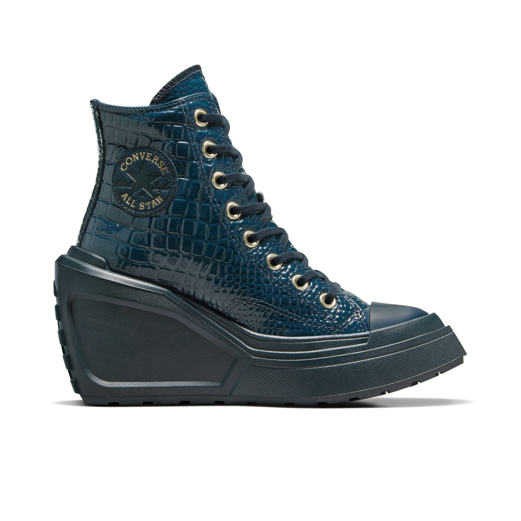 CONVERSE รองเท้า CHUCK 70 DE LUXE WEDGE CROC LEATHER HI NAVY ผู้หญิง ...