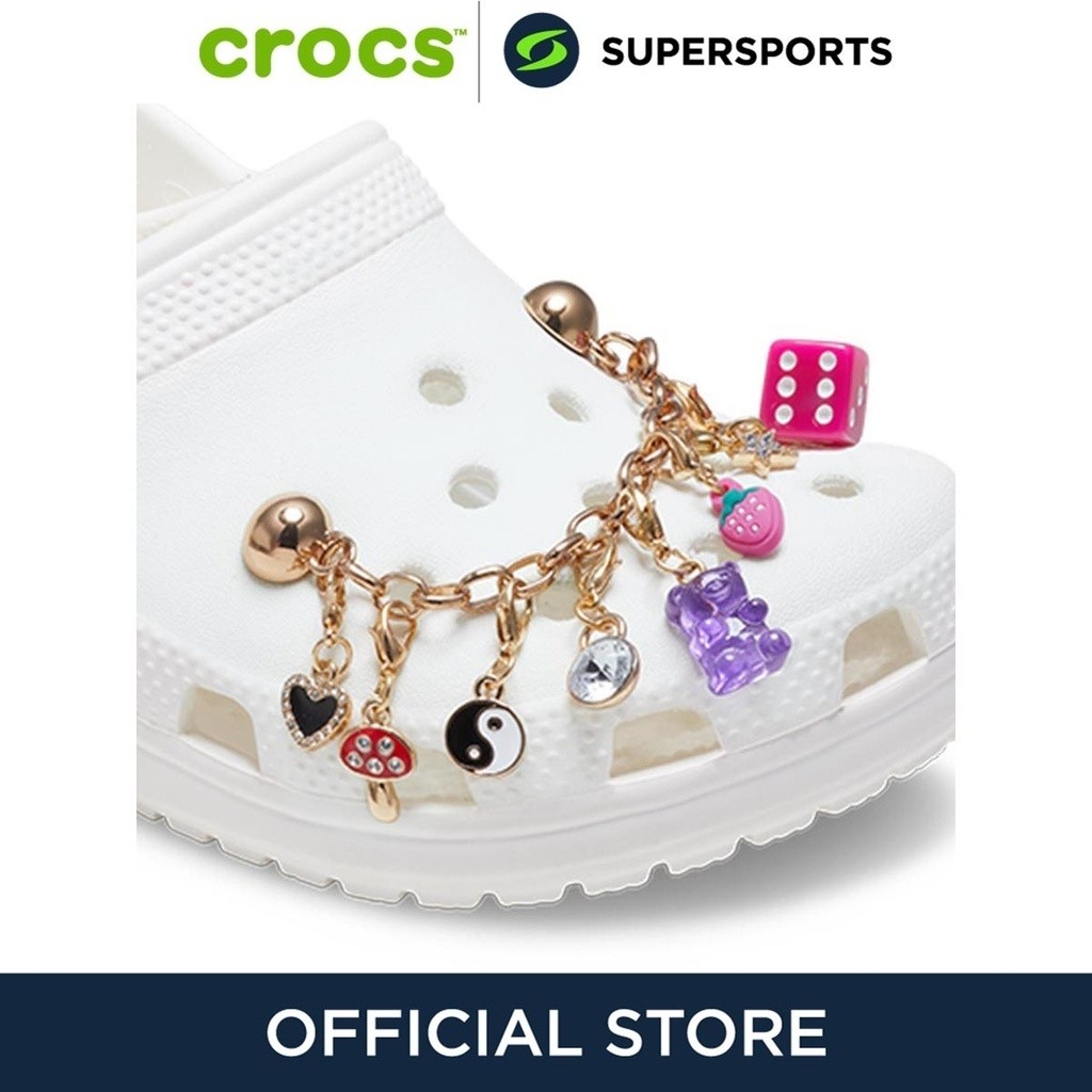 CROCS Jibbitz Custom Charm Chain 5-Pack ตัวติดรองเท้า | Shopee Thailand