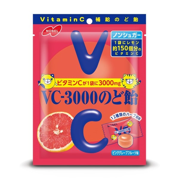 NOBEL VC-3000 throat lozenge pink grapefruit 90gFeatureThe long-time ...