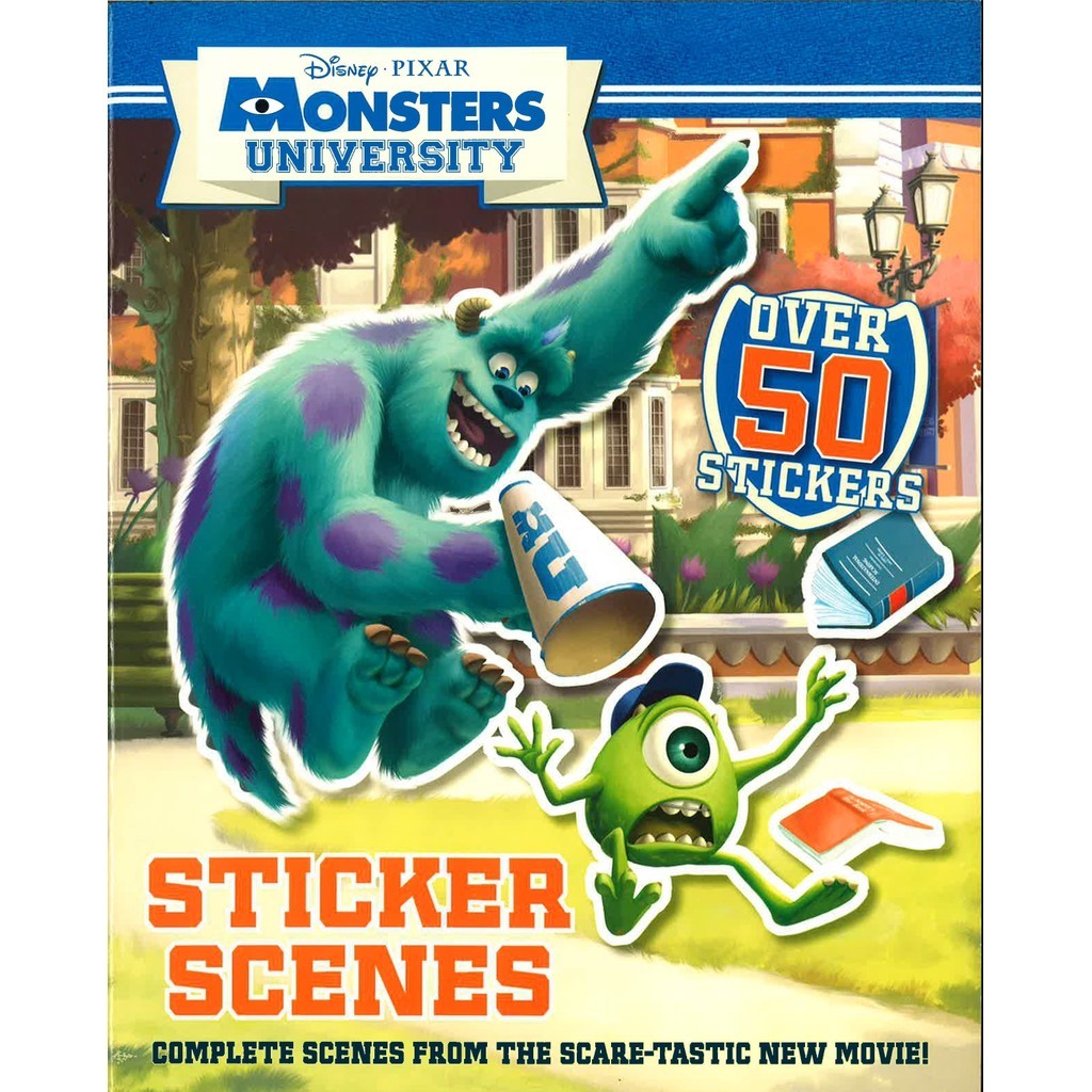BBW หนังสือ DISNEY PIXAR MONSTER'S UNIVERSITY: STICKER SCENES ISBN ...