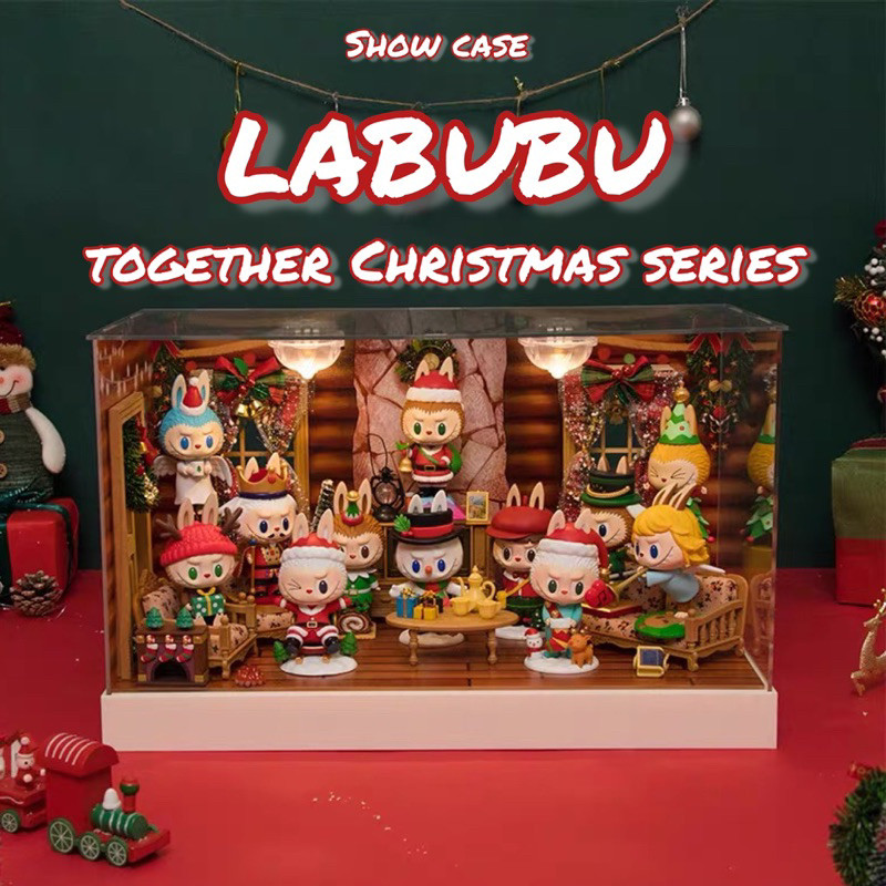 ตู้โชว์ labubu together Christmas series 🎅🏻🎄กล่องอคิลิค พร้อมอุปกรณ์ ...
