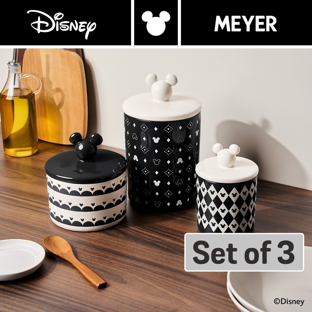 DISNEY MONOCHROME ชุดเซ็ตเซรามิก MEYER ลายมิคกี้ เมาส์ ลิขสิทธิ์แท้ 3 ...