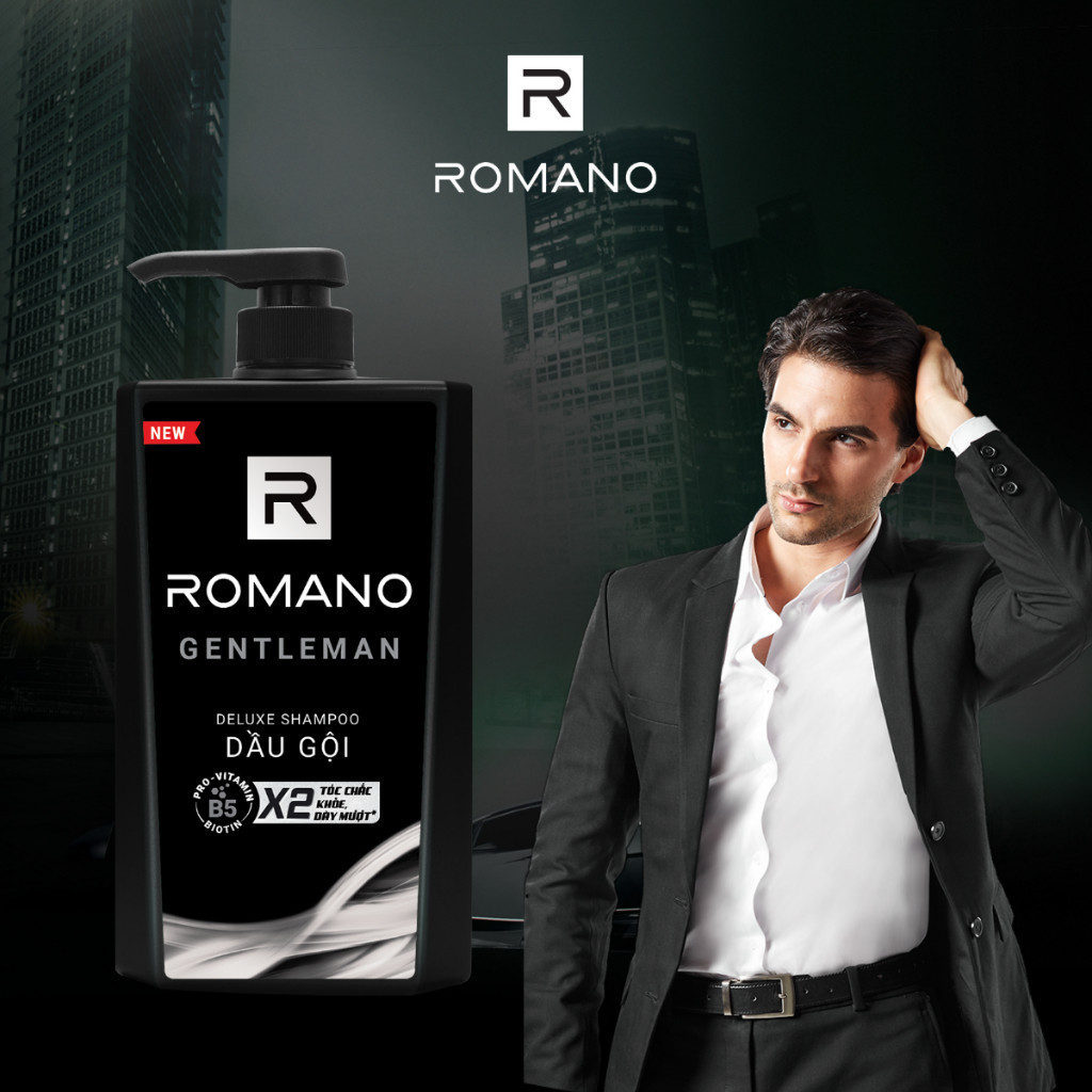 ROMANO SHAMPOO GENTLEMAN 650G โรมาโน่ แชมพู เจนเทิลแมน 650 กรัม ...