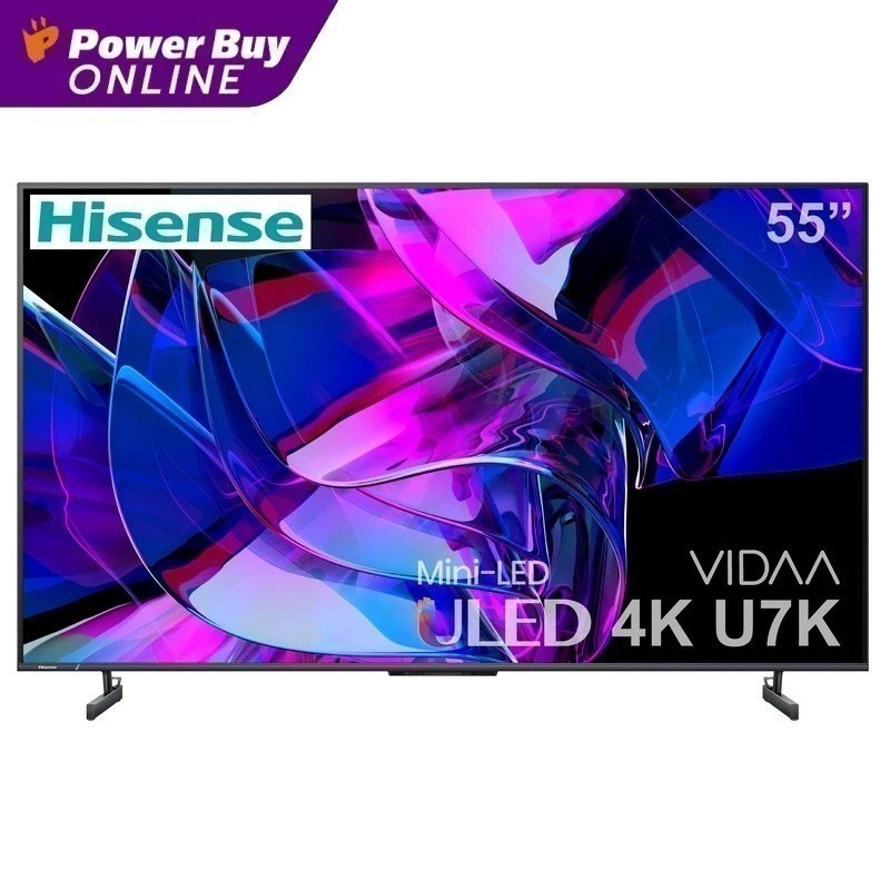 HISENSE ทีวี U7K VIDAA ULED Mini LED (55", 4K, Smart TV, ปี 2023) รุ่น 55U7K | Shopee Thailand
