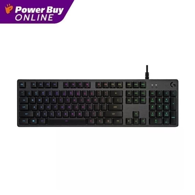 LOGITECH คีย์บอร์ดเกมส์ GX Red Linear (สีดำ) รุ่น G512 Lightsync RGB ...