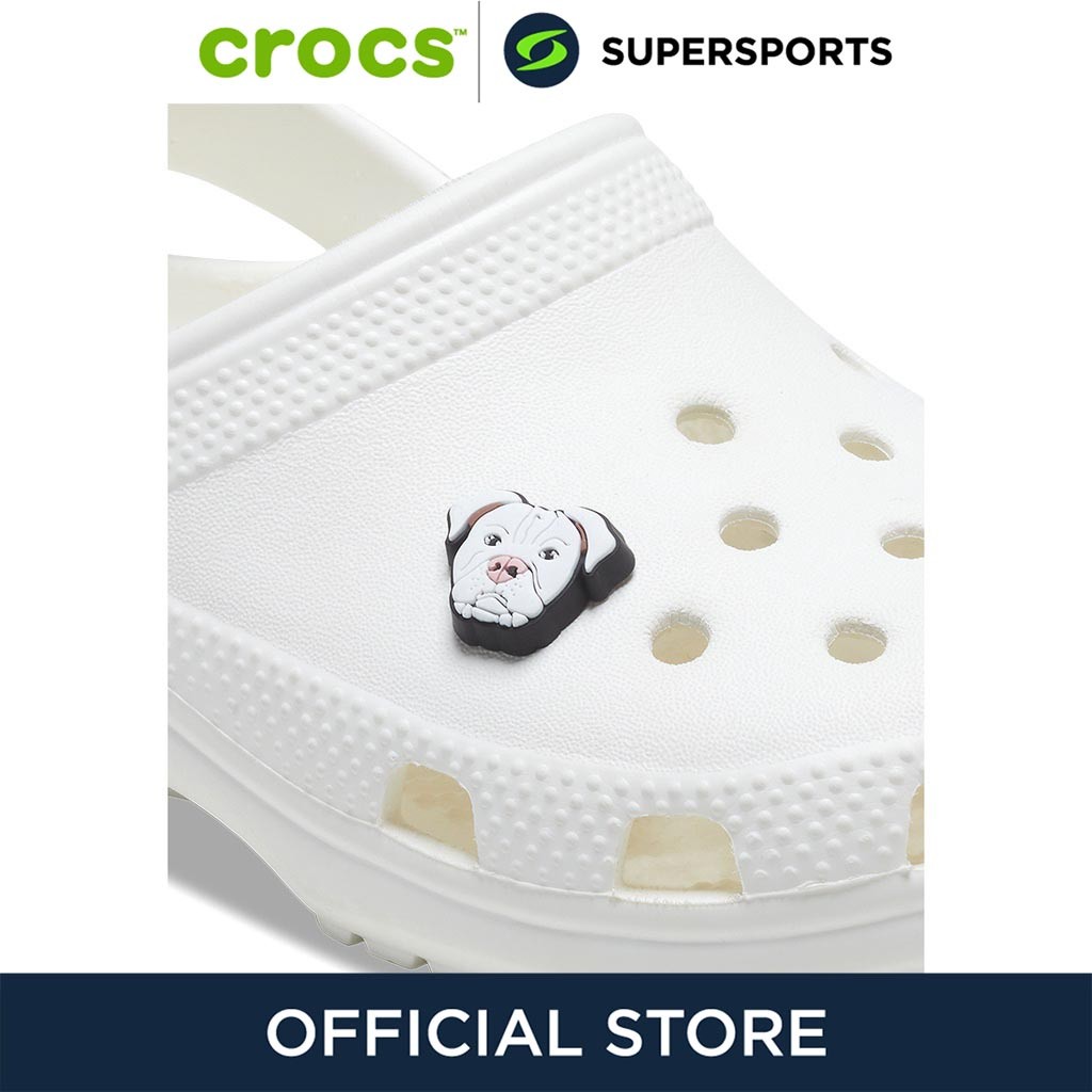 CROCS Jibbitz White Pitbull ตัวติดรองเท้า | Shopee Thailand