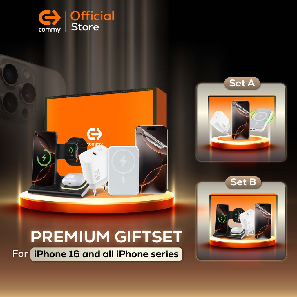 Commy Premium Giftset สำหรับ iPhone16/ iPhone 16 Plus/ iPhone 16 Pro ...