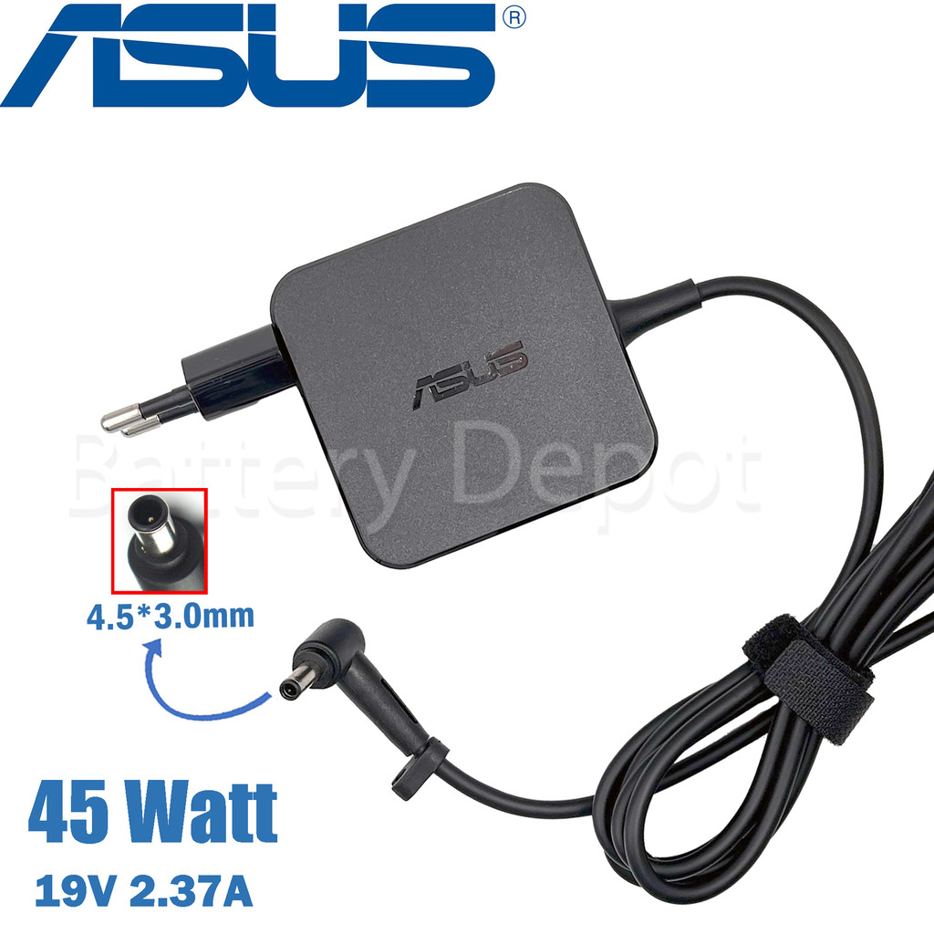 Asus Adapter ของแท้ 19V/2.37A 45W หัวขนาด 4.5*3.0mm มีเข็มตรงกลาง ...