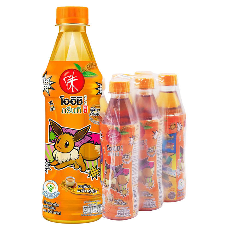 โออิชิ ชาเขียวพร้อมดื่ม รสข้าวญี่ปุ่น 350 มล. x 6 OISHI Green Tea Genmai Flavour 350 ml x 6 ...