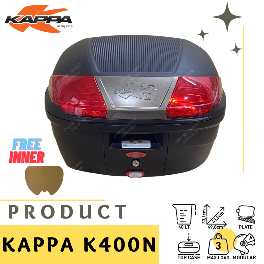 กล่องท้าย KAPPA K400N ขนาด 40 ลิตร เก็บหมวกกันน็อค 1 ใบ | Shopee Thailand