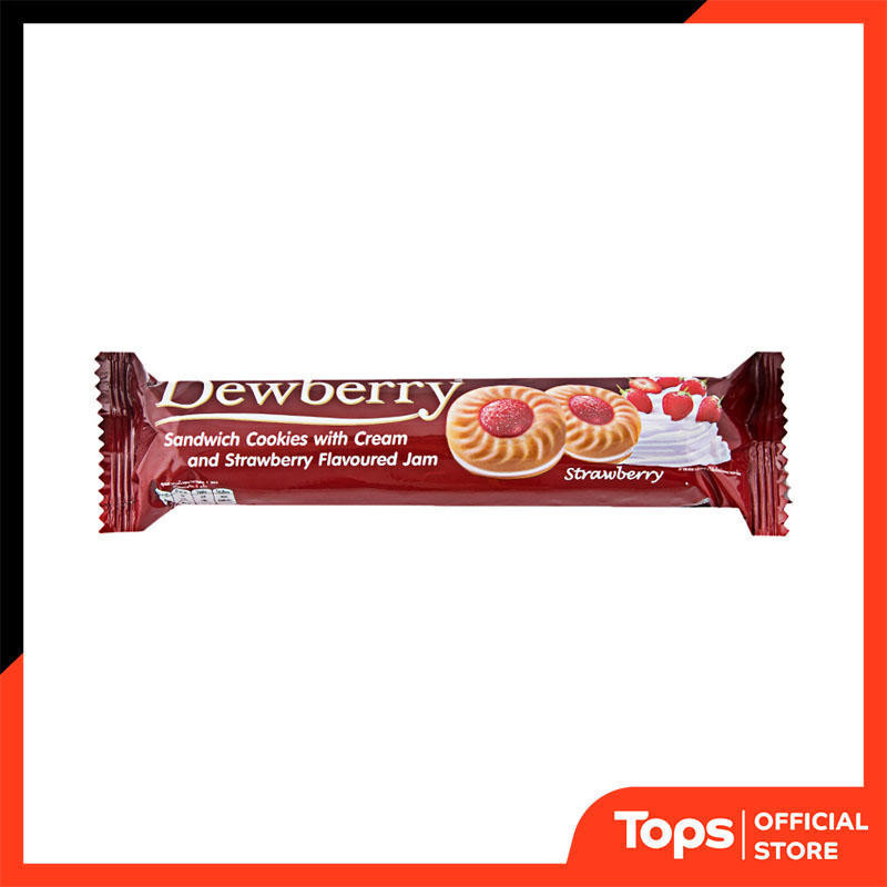 DEWBERRY ดิวเบอร์รีคุกกี้ครีมแยมสตรอเบอร์รี่ 105กรัม [8850309202269 ...