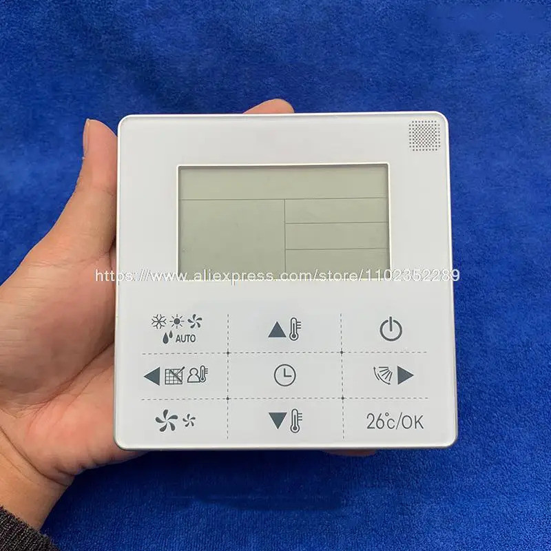 ตัวควบคุมสาย LCD สัมผัสสำหรับเครื่องปรับอากาศกลางใหม่เอี่ยม KJR-29B/BK ...