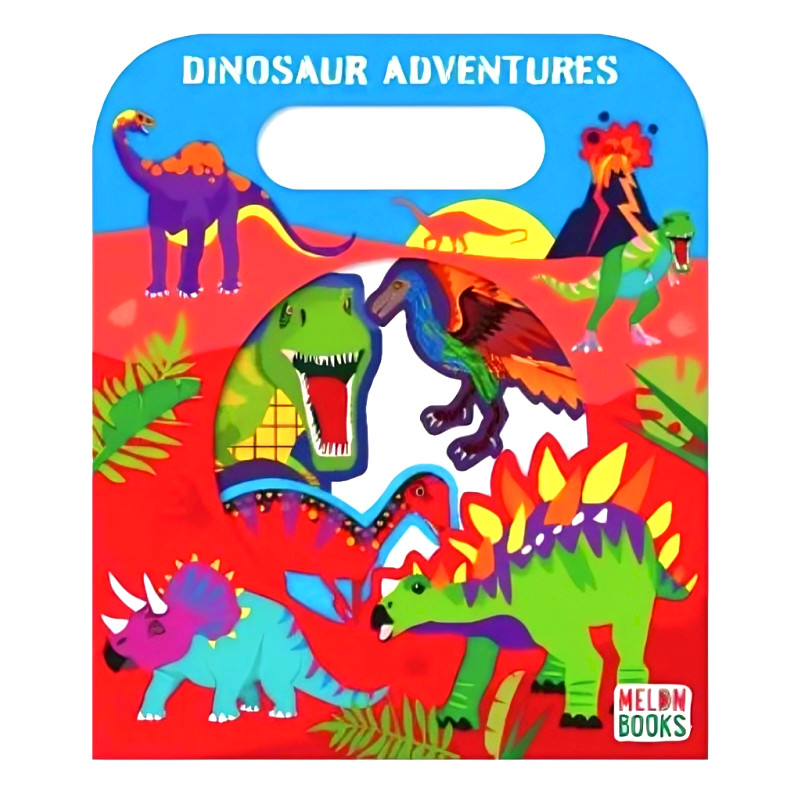 BBW หนังสือ DINOSAURS ADVENTURES DIE CUT BOARD BOOK By MELON BOOKS ...