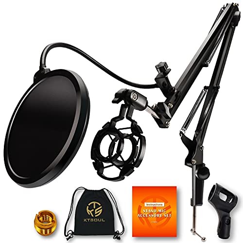 KTSOUL ขาตั้งไมโครโฟน, แขนไมโครโฟน, Pop Guard, แบบตั้งโต๊ะ, สำหรับ ...