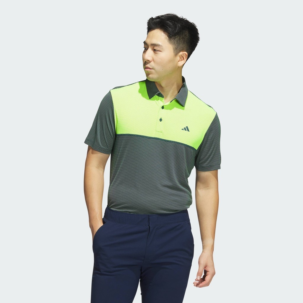 adidas Golf Core Colorblock Golf Polo Shirt Men Green IB2605 | Shopee ...