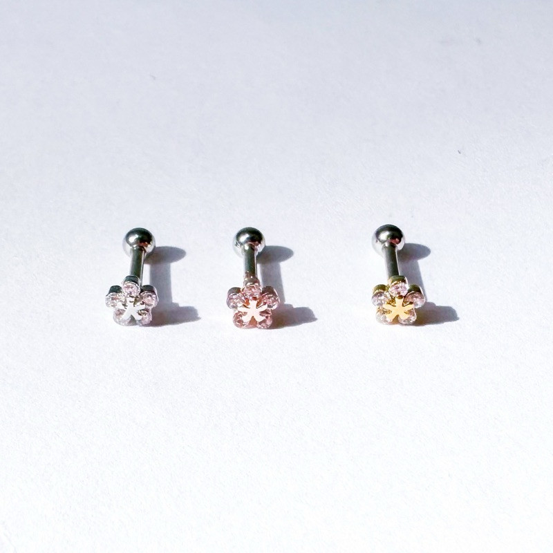 More Than Piercing: A076 Laila Flower (1 pc) | Shopee Thailand