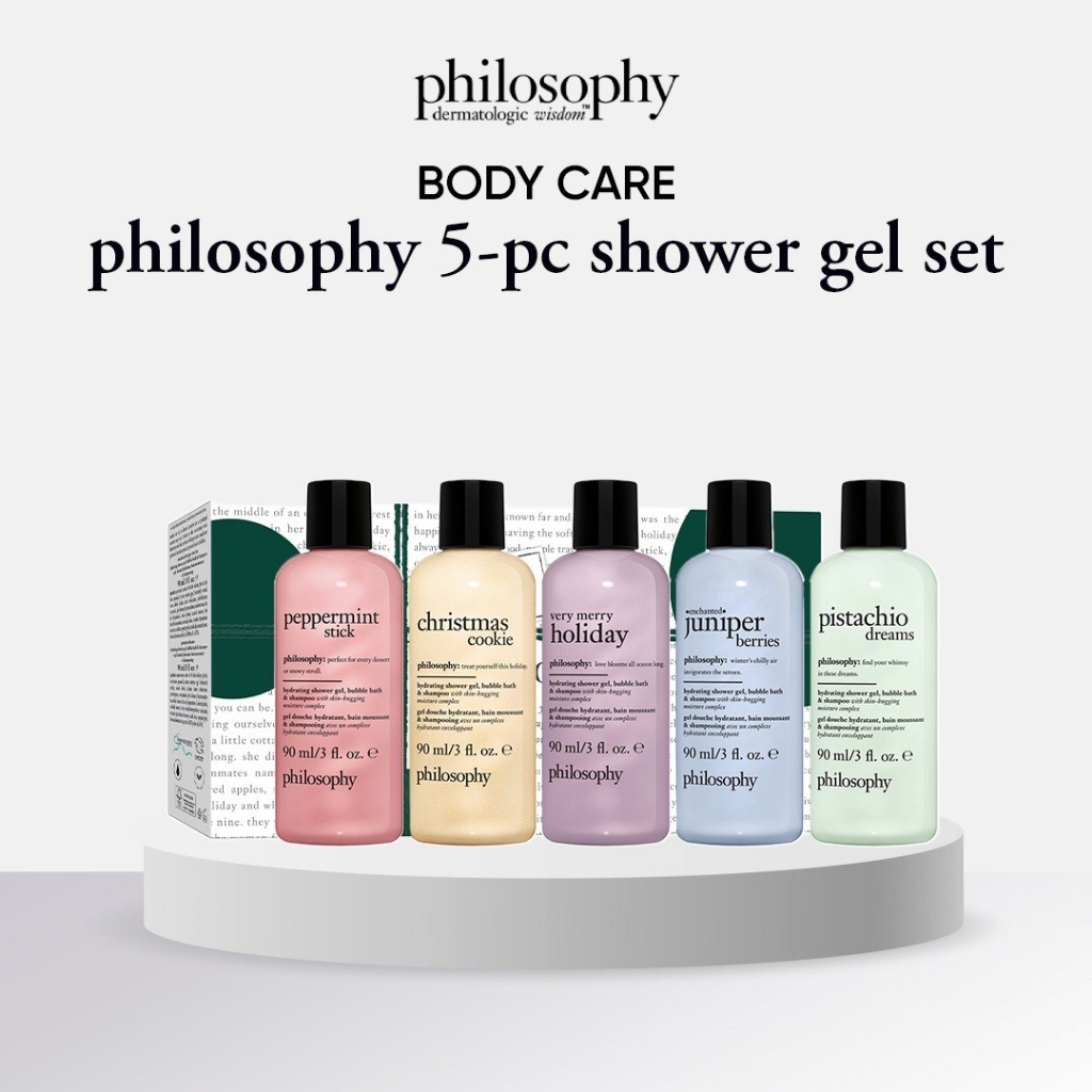 Philosophy Shower gel holiday gift set box 5-pcs | Shopee Thailand