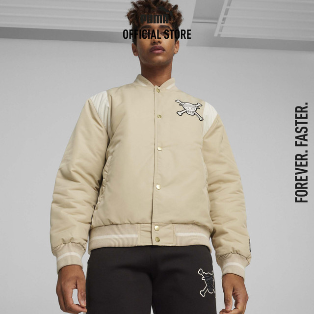 PUMA PRIME/SELECT - เสื้อแจ็คเก็ตผู้ชาย PUMA x ONE PIECE สีเบจ - APP ...