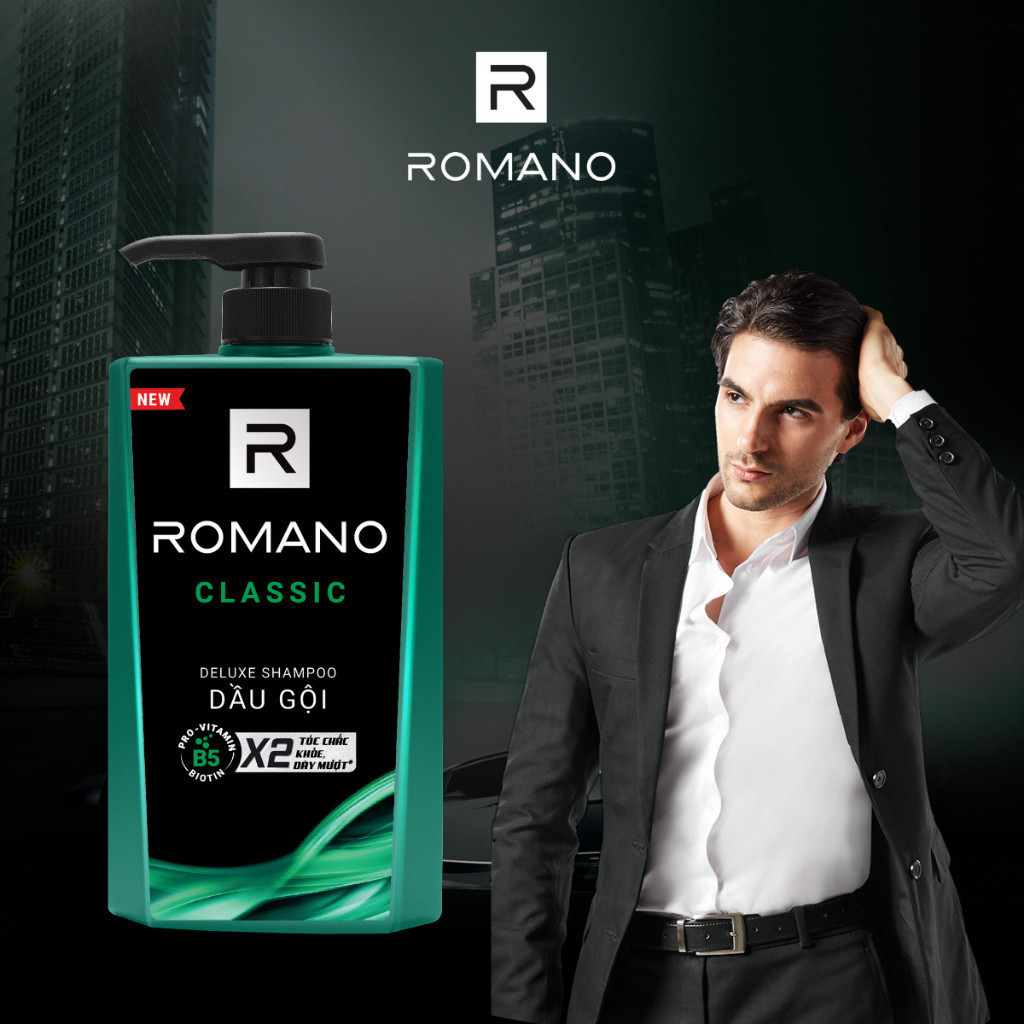 ROMANO SHAMPOO CLASSIC 650G โรมาโน่ แชมพู คลาสสิค 650 กรัม (ยาสระผม ...