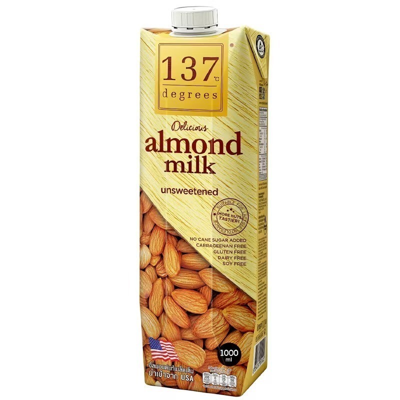 137 DEGREES 137ดีกรีน้ำนมอัลมอนด์สูตรอันสวีทเทนด์ 1000มล. ...
