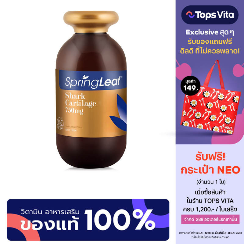 SPRINGLEAF สปริงลีฟ ชาร์ค คาร์ทิเลจ 365 แคปซูล [9327269012195] | Shopee Thailand