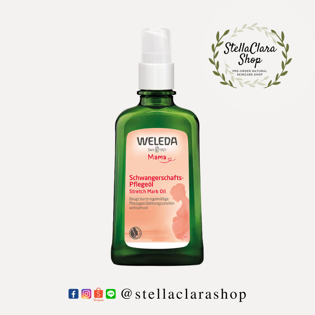 Weleda Stretch Mark Massage Oil 100 ml (หมดอายุ 03/2027) | Shopee Thailand