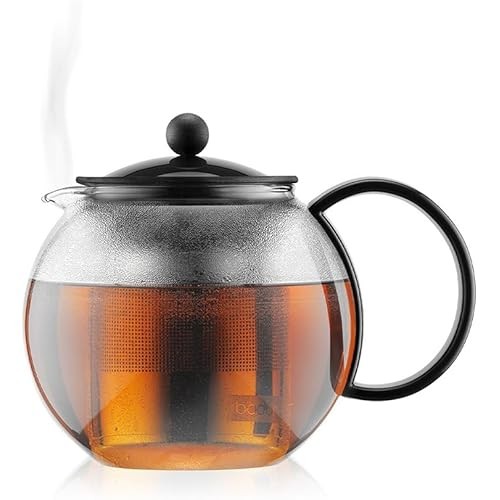 BODUM Tea Pot Maker ASSAM Press 1000ml Black Green Chinese Herbal Fruit ...