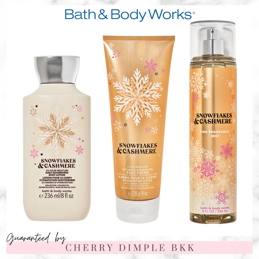 🍒ของแท้·ส่งไว·ถูก🍒BATH AND BODY WORKS กลิ่นฮิต "SNOWFLAKE AND CASHMERE ...